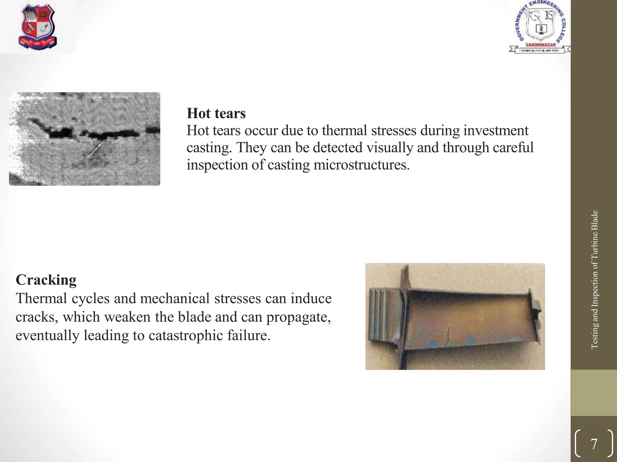 Testing and Inspection of Turbine Blade | PDF