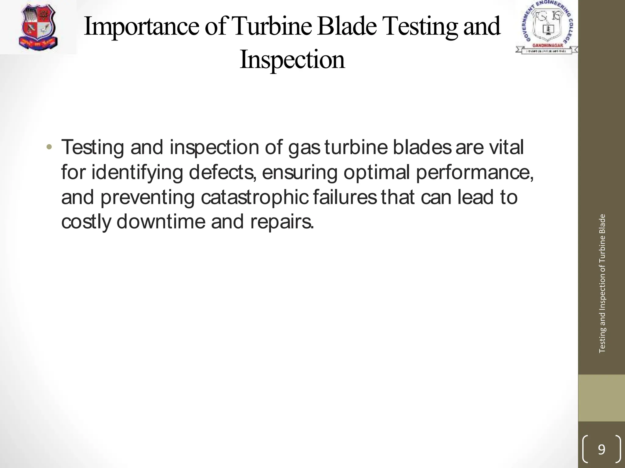 Testing and Inspection of Turbine Blade | PDF