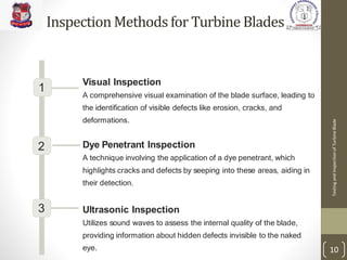 Testing and Inspection of Turbine Blade | PDF