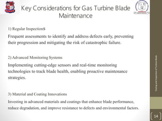 Testing and Inspection of Turbine Blade | PDF