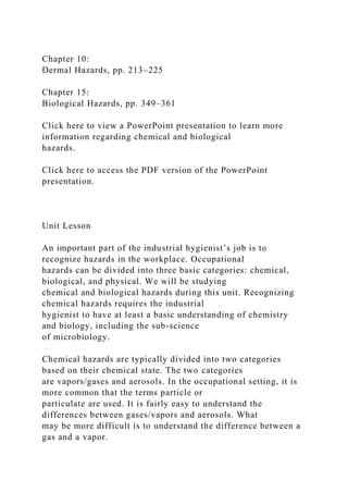 MOS 6301, Advanced Industrial Hygiene 1 Course Learni.docx