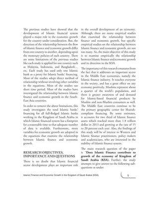 Islamic Finance and Economic Growth in the Kingdom of Saudi Arabia (KSA ...