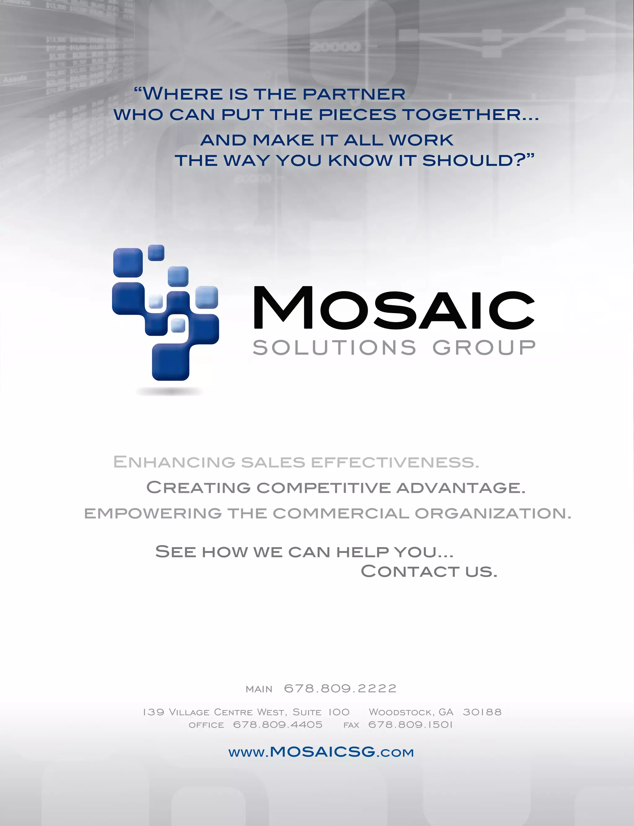Mosaic Solutions Group | PDF