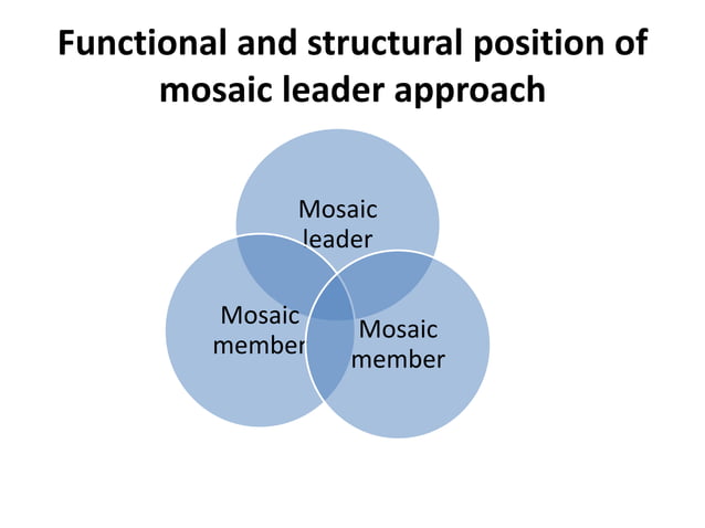 Mosaic leadership approach to address pluralism | PPTX
