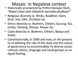 Mosaic leadership approach to address pluralism | PPT