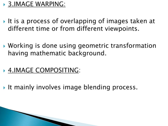 MOSAICING IMAGES_sjec | PPT