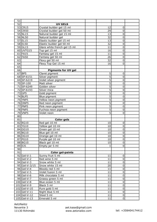 Mosaic price list aetznailzz