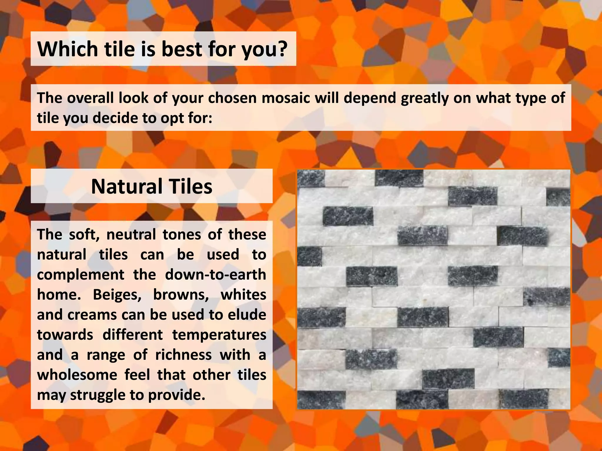 Introduction to the World of Mosaics | PPTX