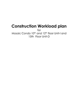 Mosaic workload plan sept 2011 | PPSX