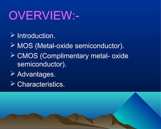 Mos and cmos technology | PPT