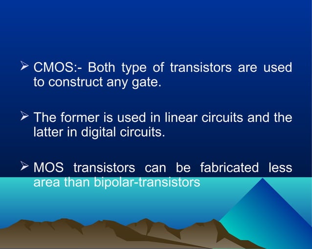 Mos and cmos technology | PPT