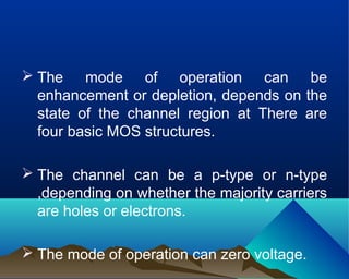 Mos and cmos technology | PPT