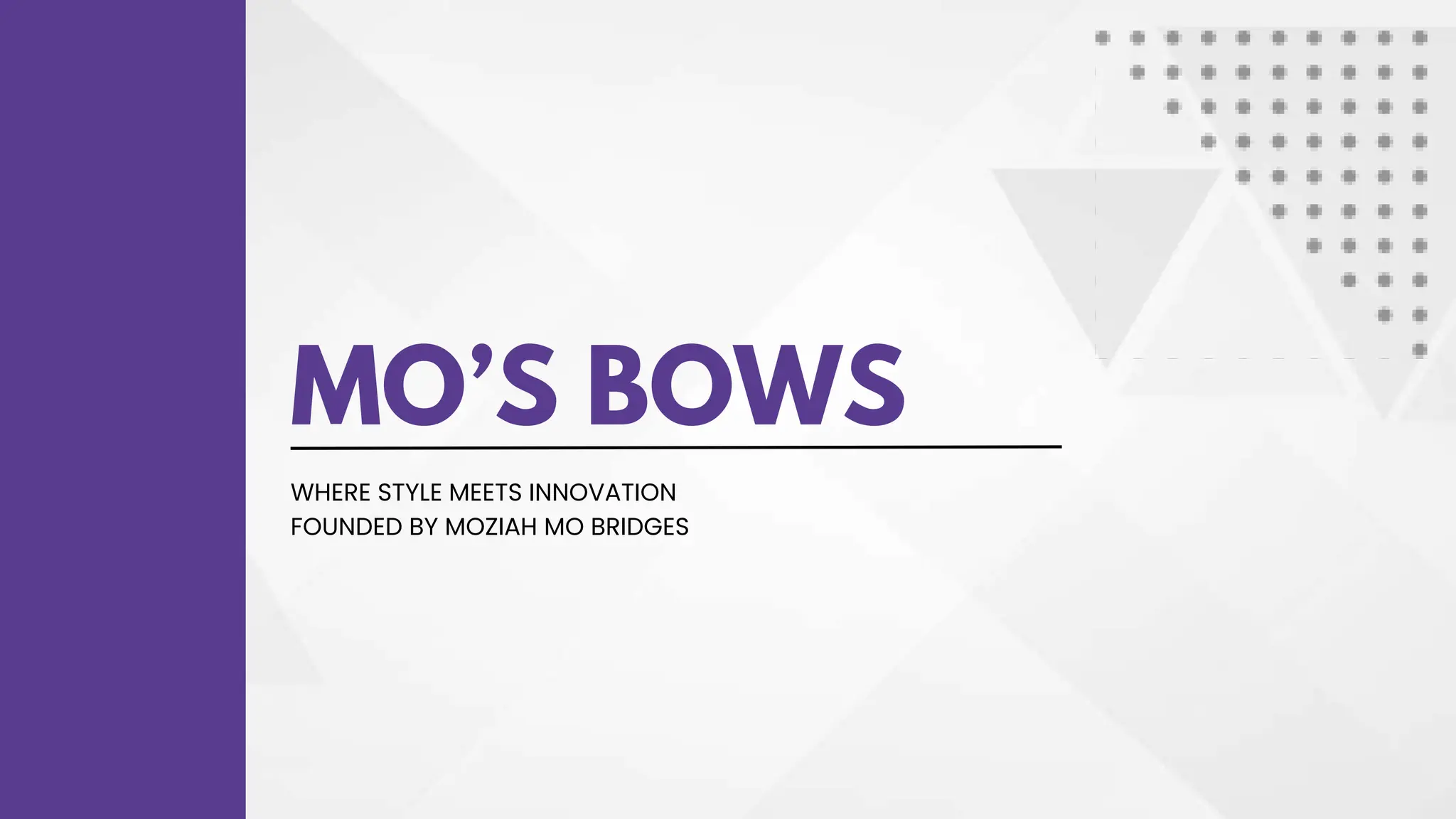 MO’S BOWS PRESENTATION MADE ON CANVA 2024 | PPTX