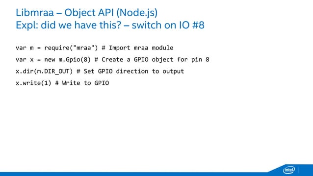 IoT Getting Started with Intel® IoT Devkit | PPT