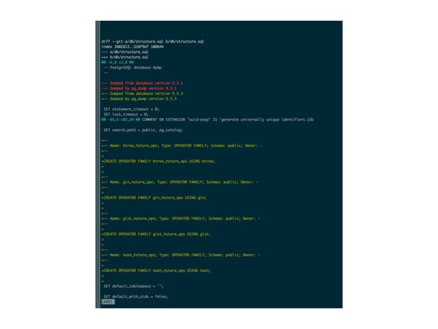 Database schema management in Ruby apps | PPT