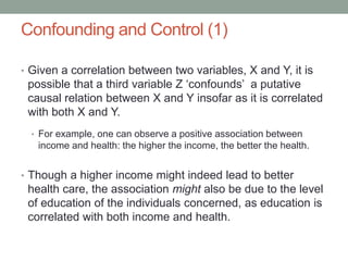 Confounding and control in a multivariate system | PPTX | Physics | Science