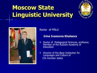 Moscow Presentation | PPT | Professional School | Postgraduate Education