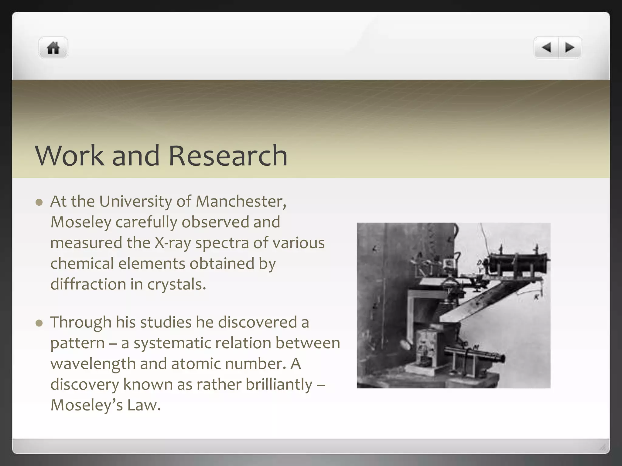 Moseley - His contribution To Physics and Chemistry | PPTX