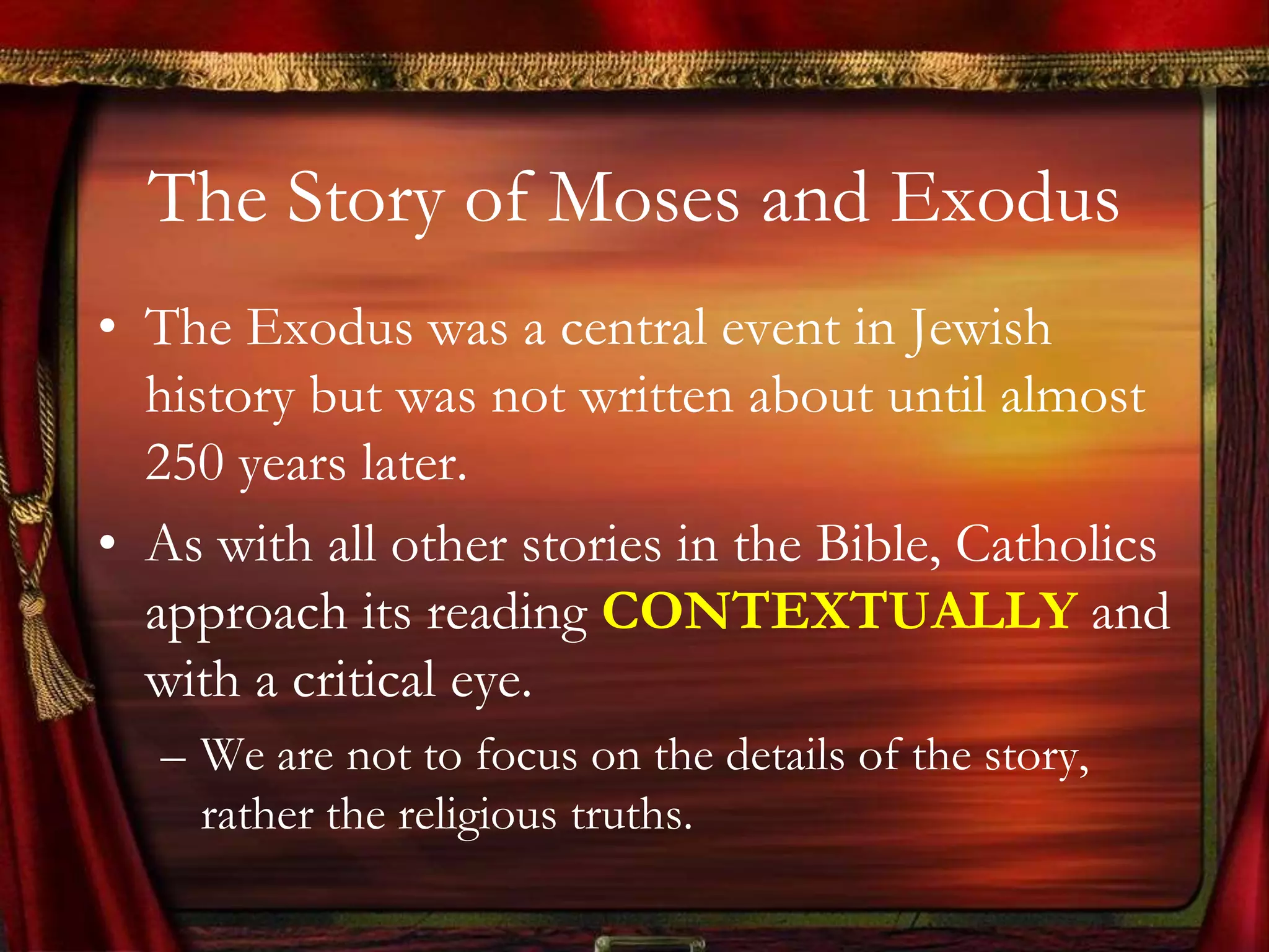 Moses | PPTX | Christianity | Religion & Spirituality