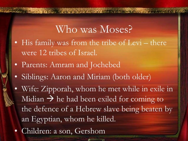 Moses | PPTX | Christianity | Religion & Spirituality