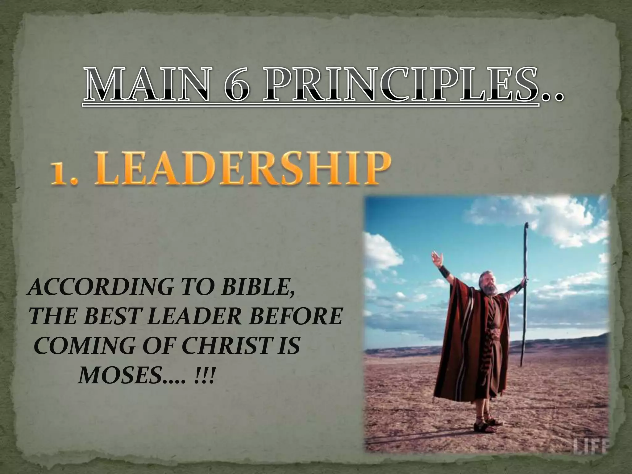 PRINCIPLES OF MANAGEMENT WITH RESPECT TO BIBLE | PPTX