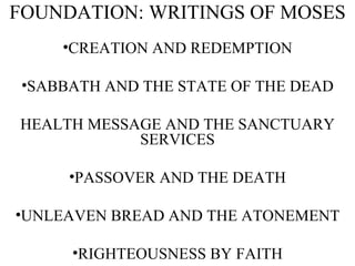 Moses And The Sanctuary Message | PPT