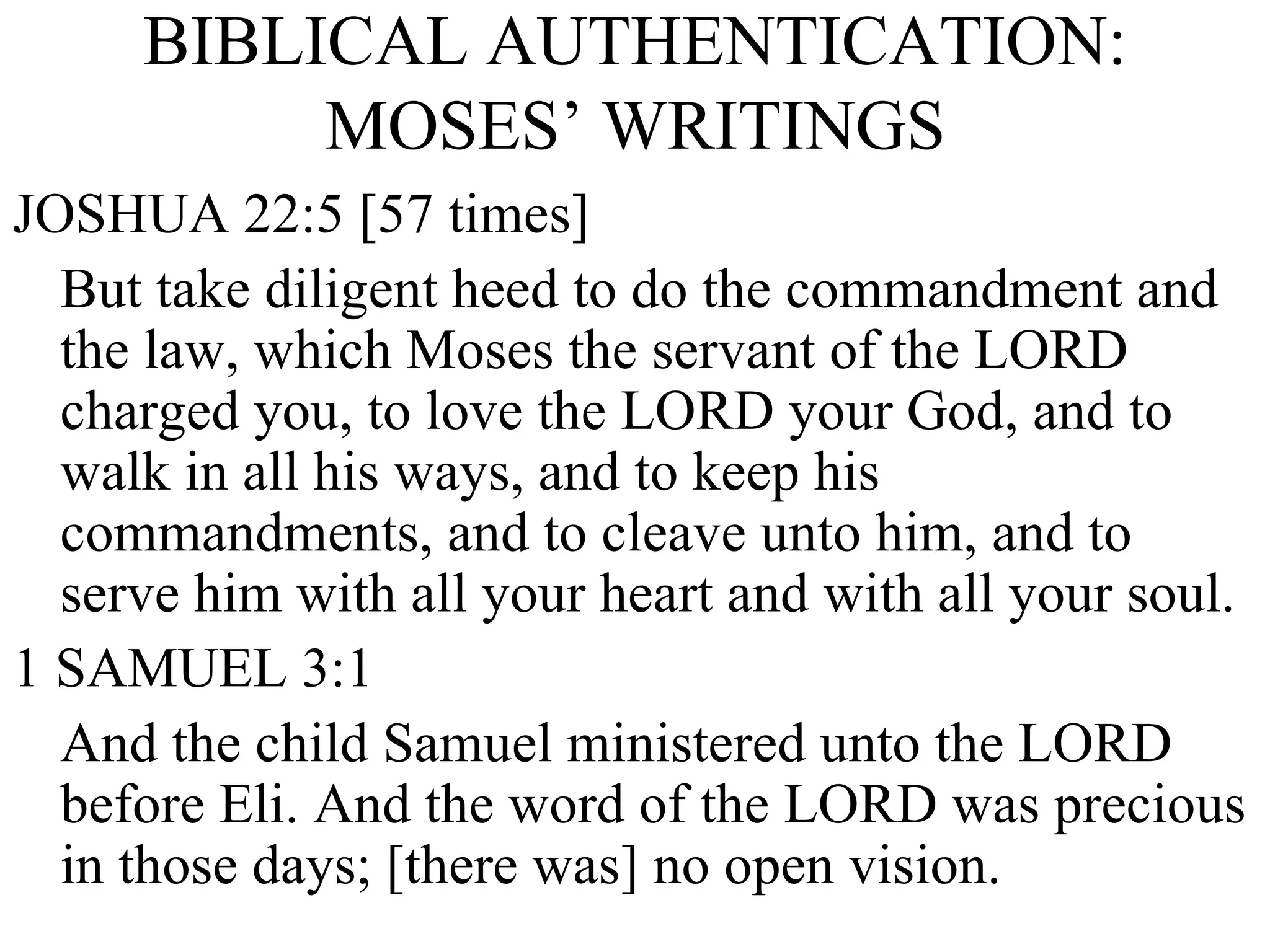 Moses And The Sanctuary Message | PPT