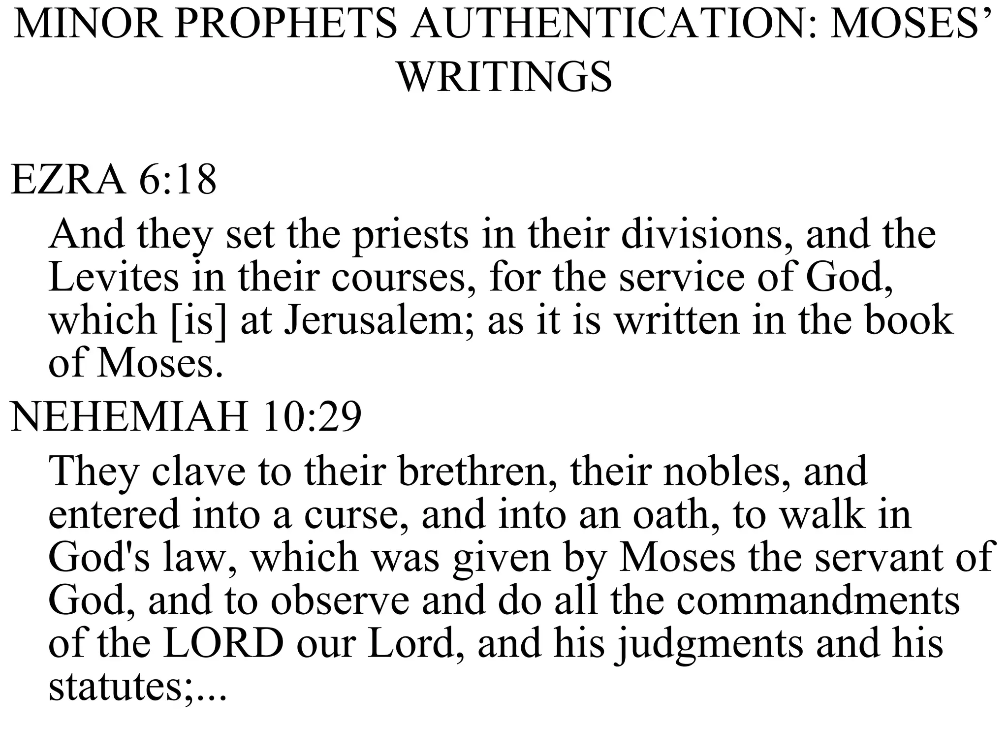 Moses And The Sanctuary Message | PPT