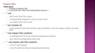 Moses Statistical Machine Translation tool | PPTX
