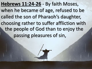 Moses and his choice | PPT