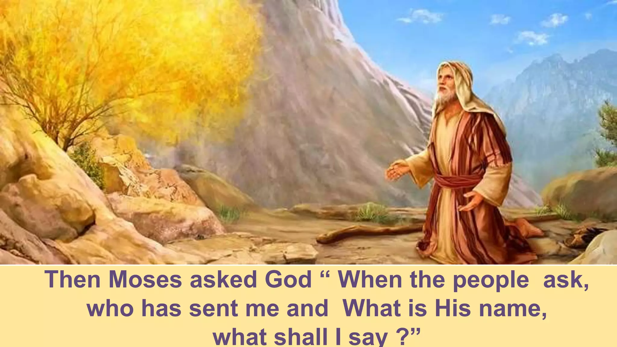Moses and the burning bush | PPTX