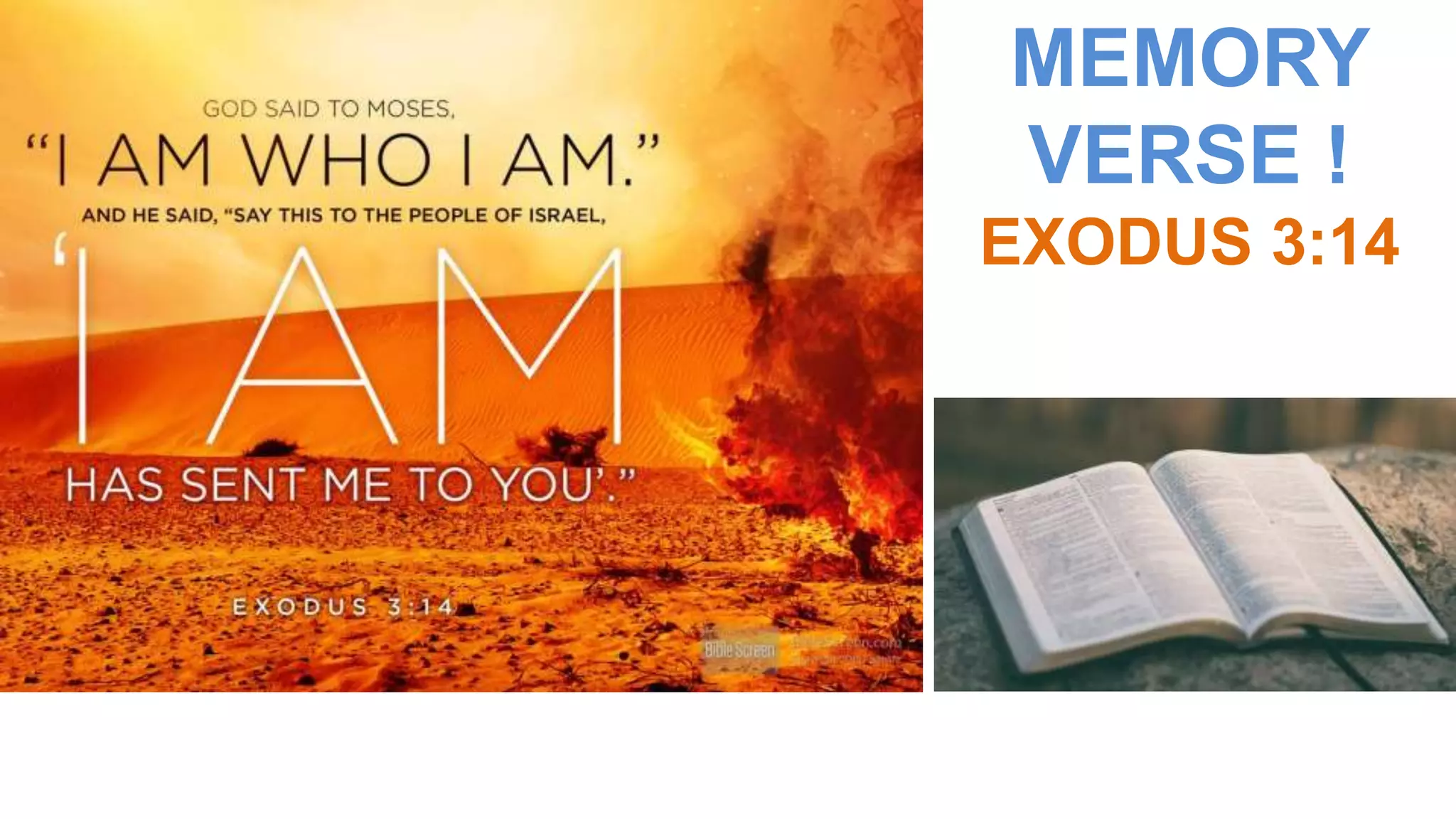 Moses and the burning bush | PPTX