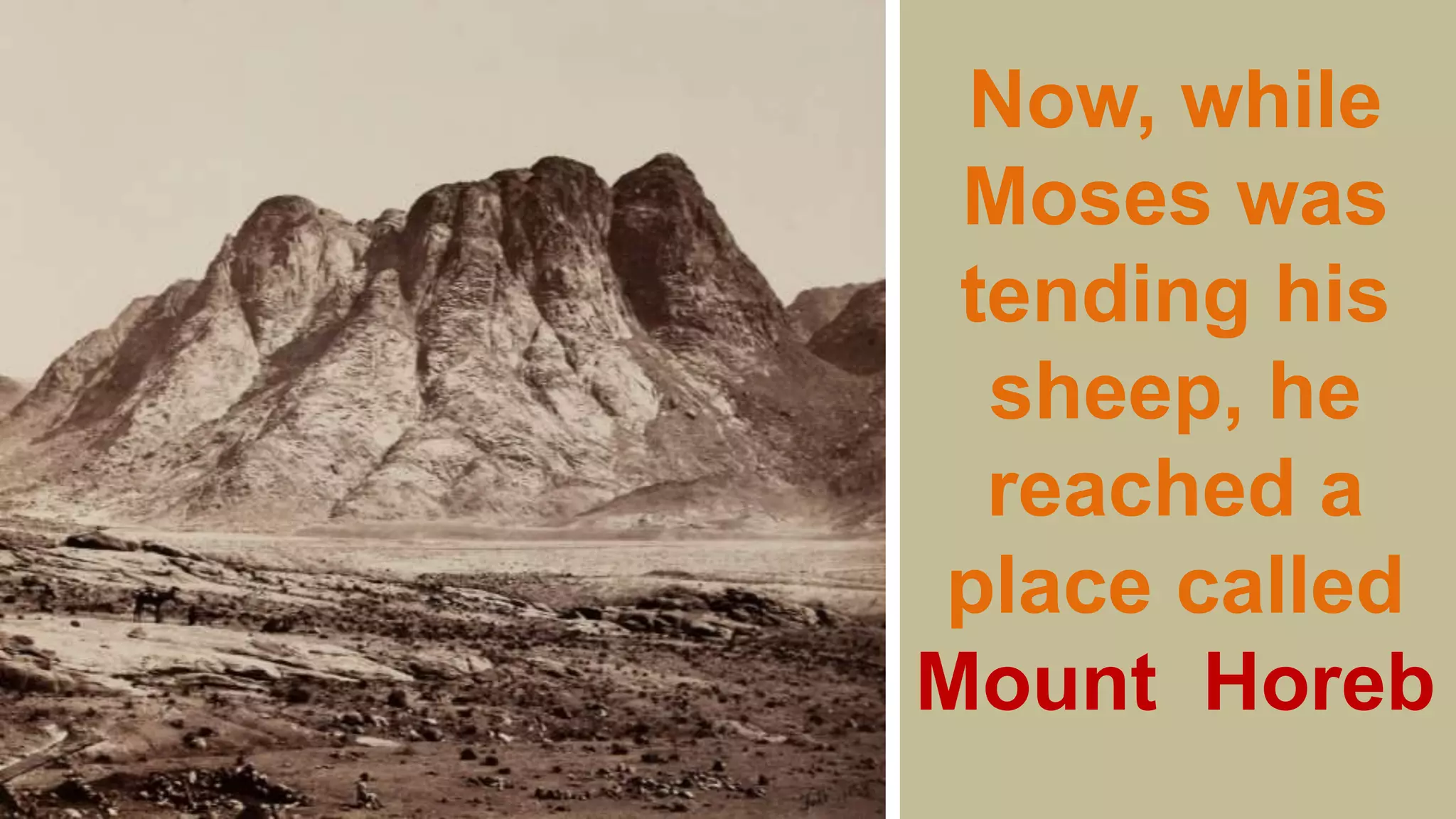 Moses and the burning bush | PPTX