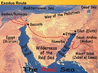 Moses Exodus Map