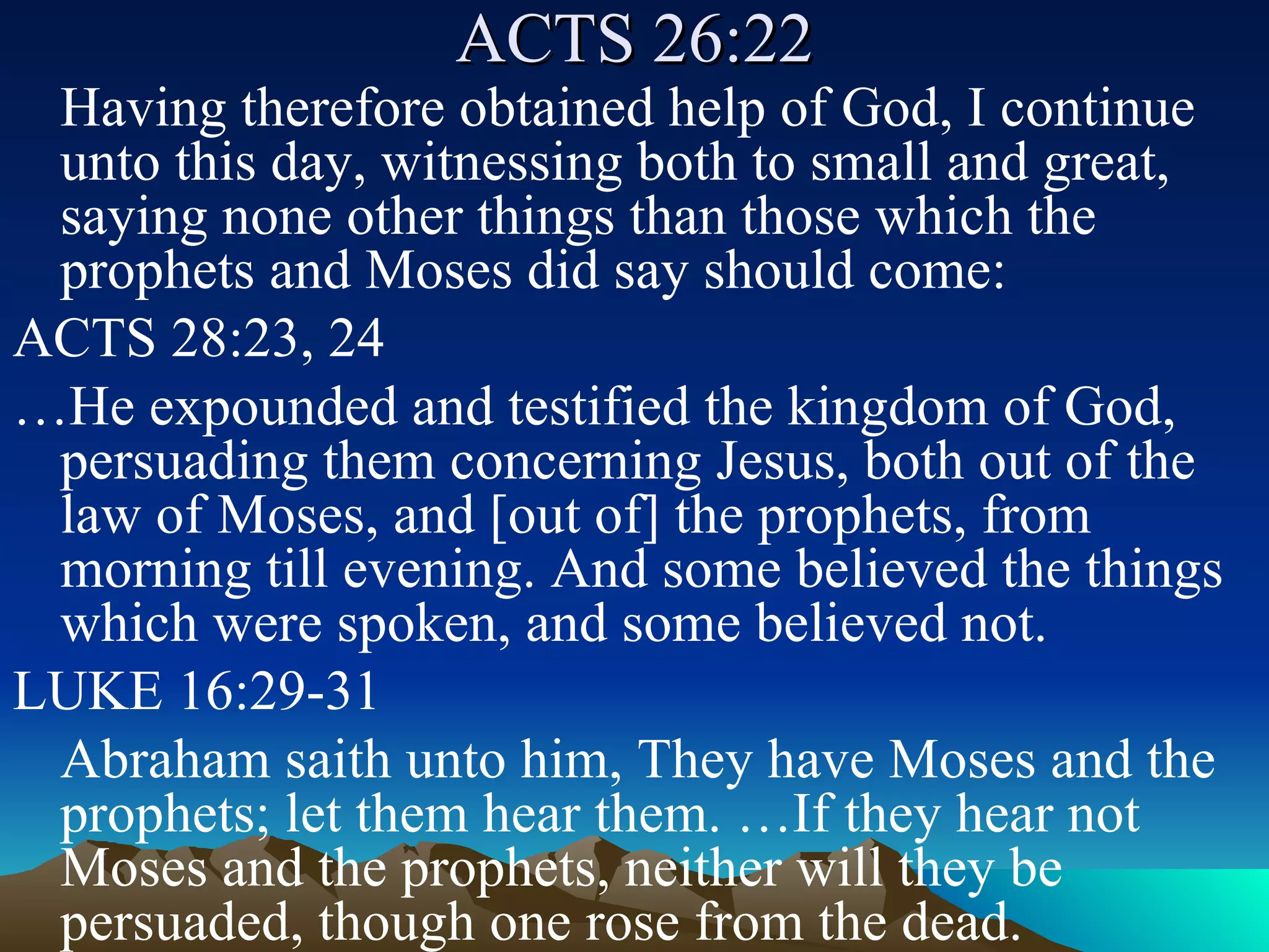 Moses And The Sanctuary Message | PPT