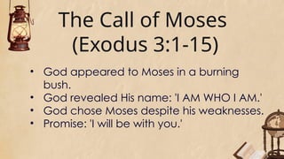 God Delivers "MOSES Chosen Race" CLE lesson | PPTX