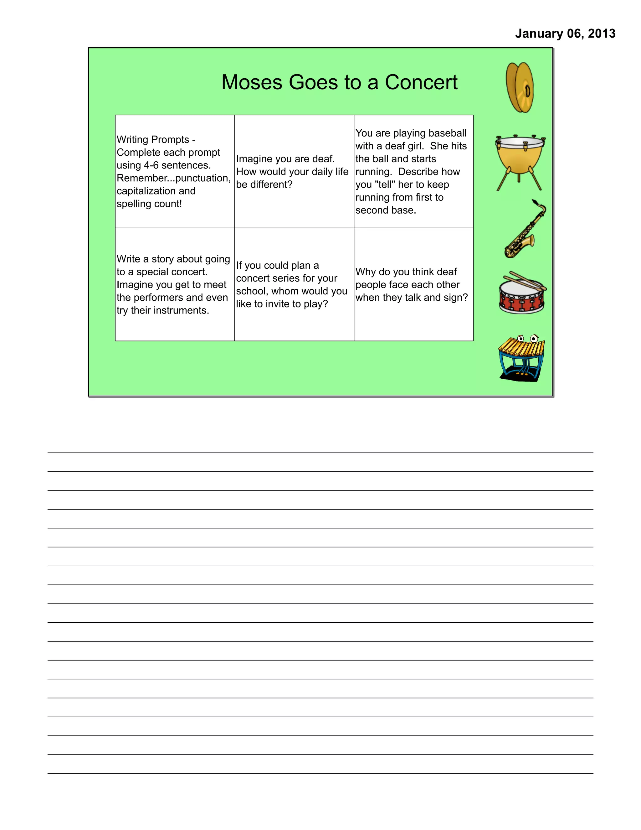 Moses goes to a concert | PDF