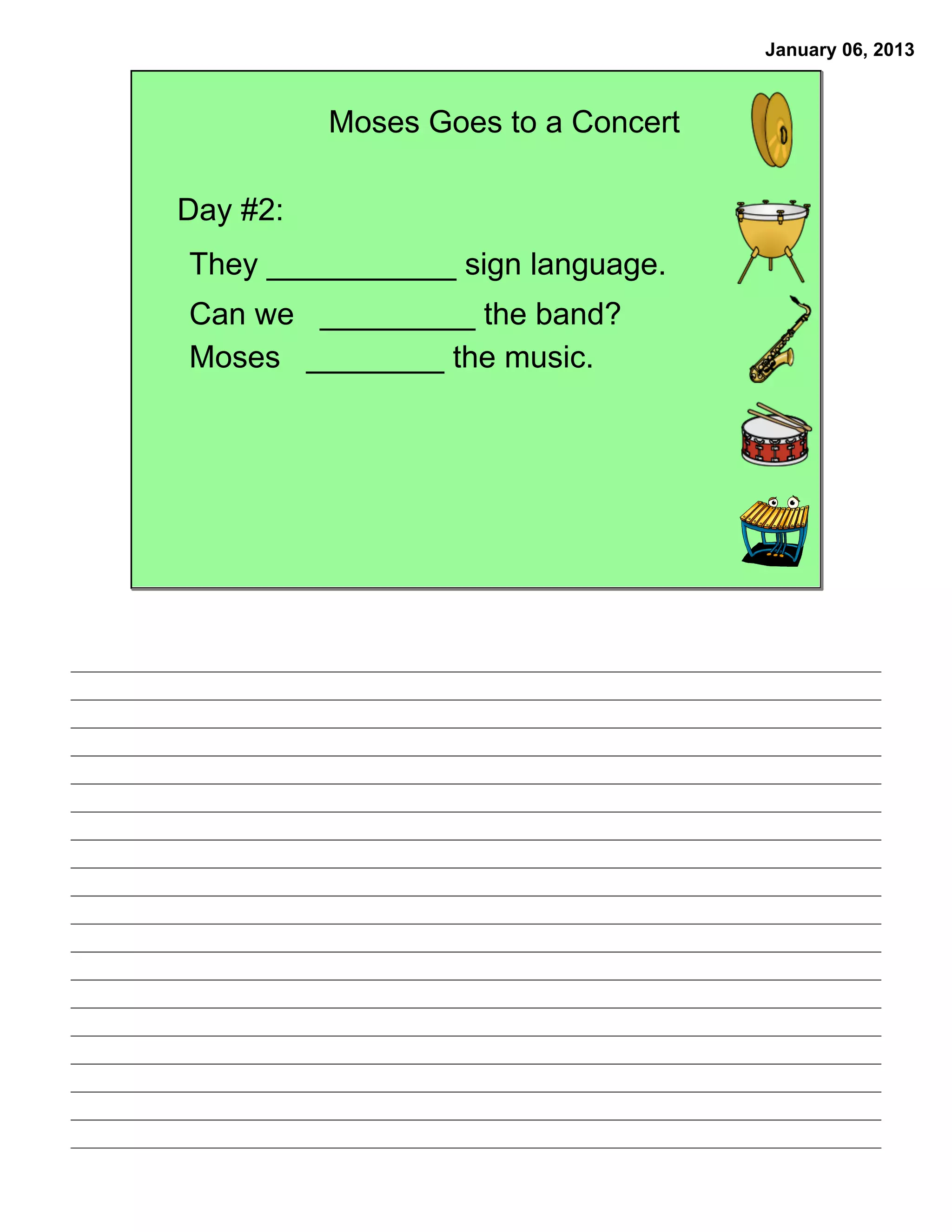 Moses goes to a concert | PDF