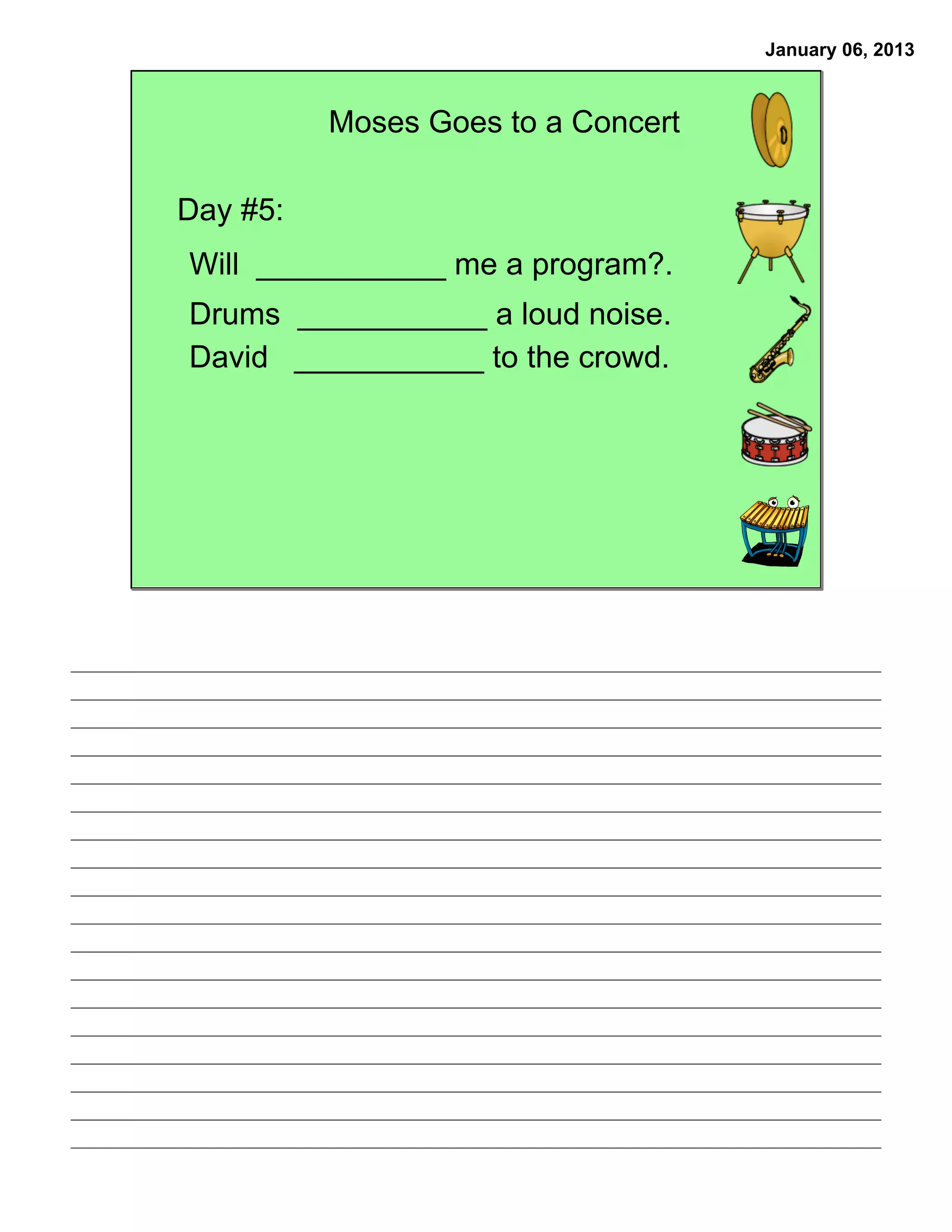 Moses goes to a concert | PDF