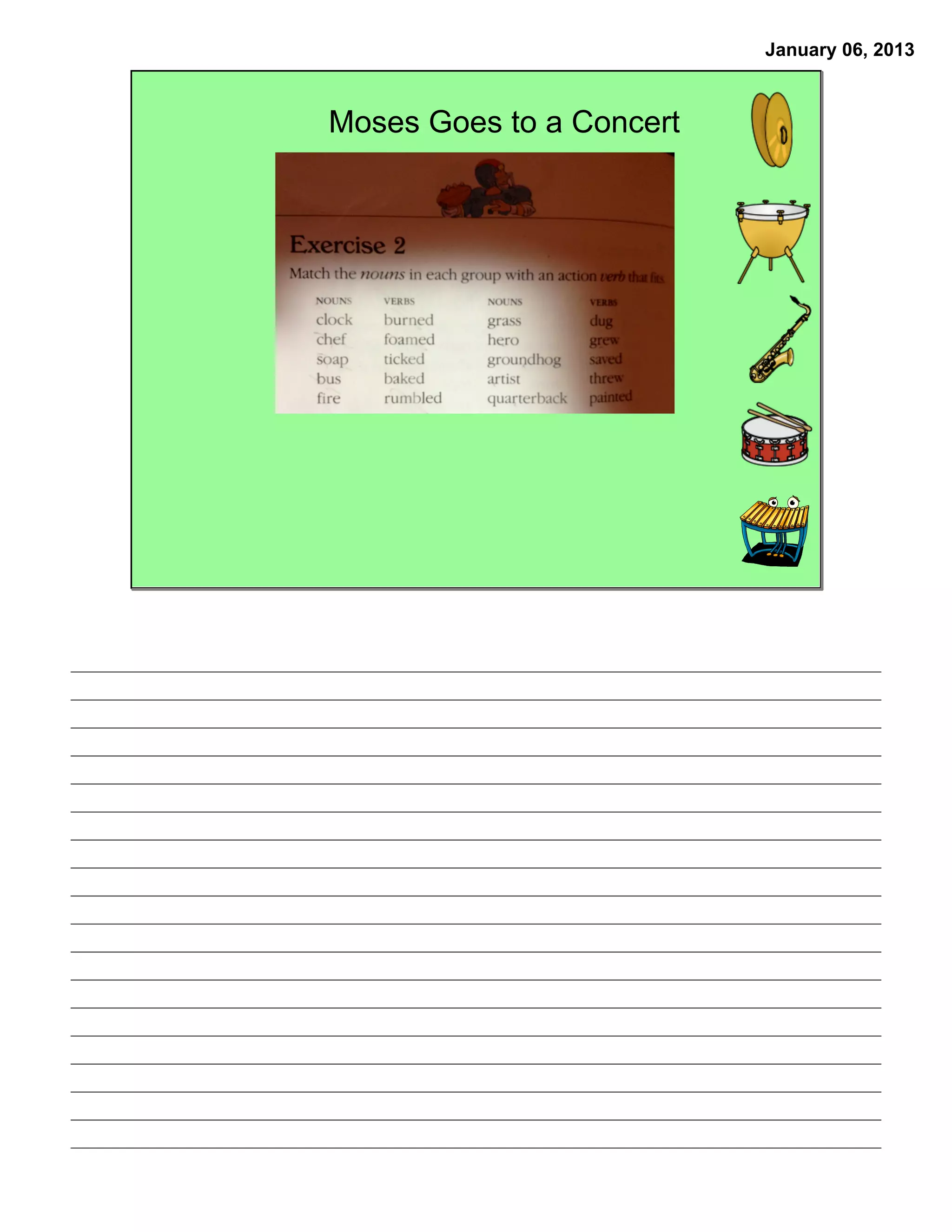 Moses goes to a concert | PDF