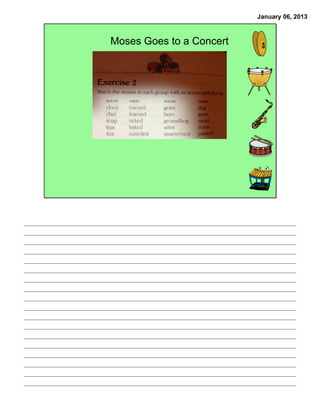 Moses goes to a concert | PDF