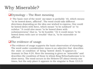 moses meek miserable.pptx | Christianity | Religion & Spirituality