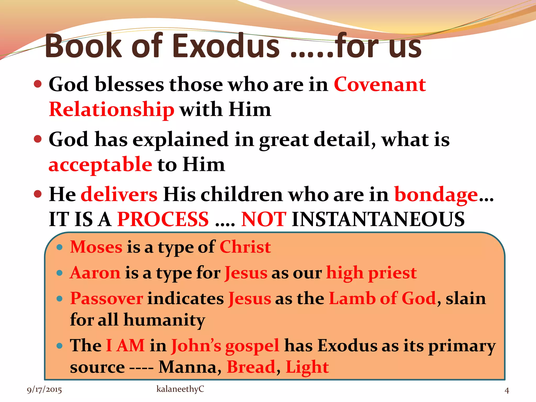 Moses the chosen deliverer of israel | PPTX