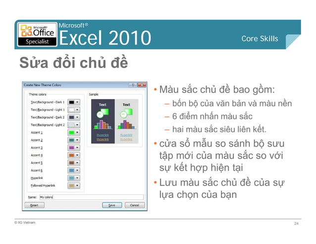 Mos excel 2010_bai_04_dinh_dang_worksheet | PDF