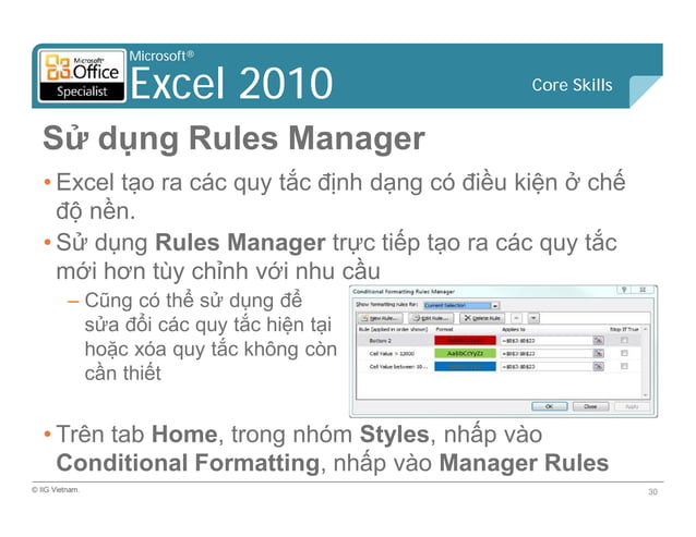 Mos excel 2010_bai_04_dinh_dang_worksheet | PDF