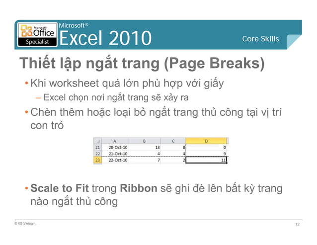 Mos excel 2010_bai_05_xem_va_in_workbooks | PDF