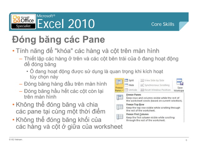 Mos excel 2010_bai_05_xem_va_in_workbooks | PPT