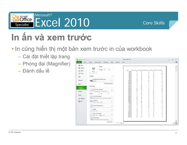Mos excel 2010_bai_05_xem_va_in_workbooks | PDF