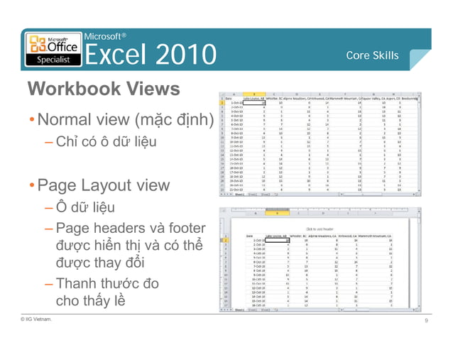 Mos excel 2010_bai_05_xem_va_in_workbooks | PDF