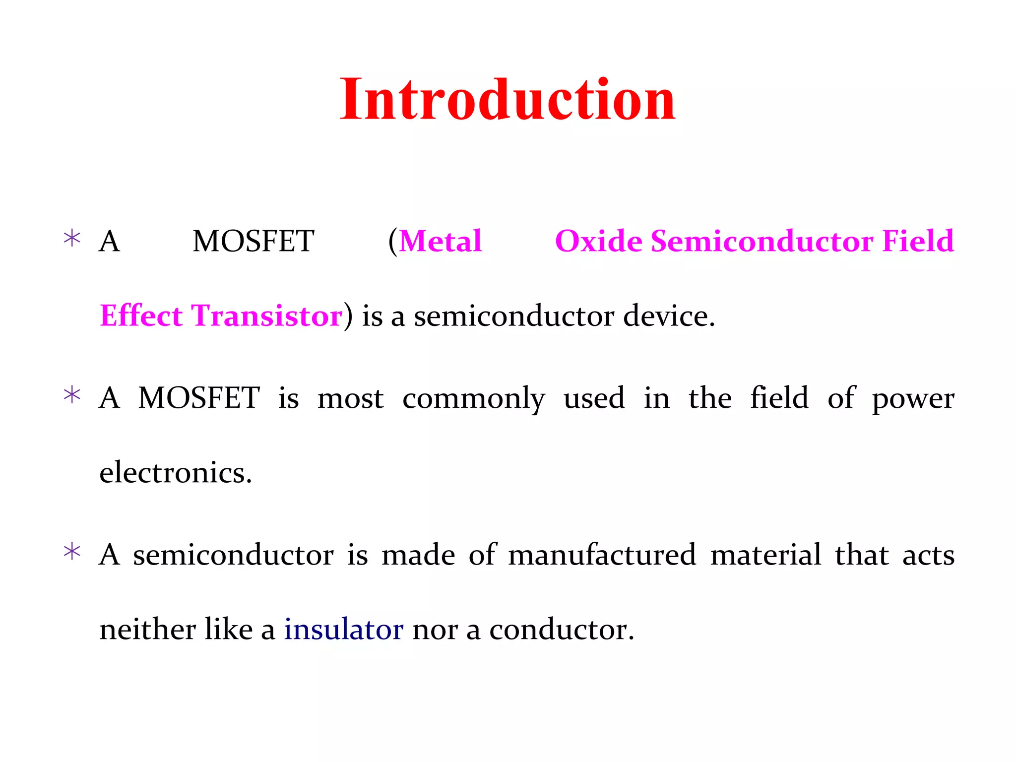Mosfet | PPT
